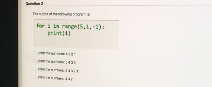 Solved Question 2 The Output Of The Following Program Is 4214