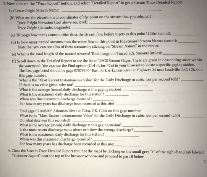 3. Now click on the "Trace Report" button, and select | Chegg.com