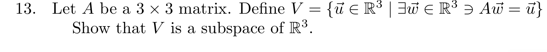 Solved Let A ﻿be a 3×3 ﻿matrix. Define | Chegg.com