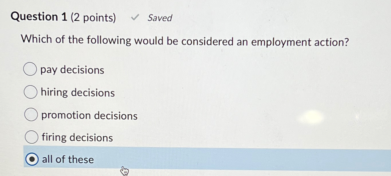 Solved Question 1 (2 points) SavedWhich of the following | Chegg.com Solved Question 1 (2 points) SavedWhich of the following | Chegg.com