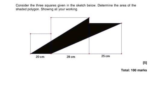 Solved Consider the three squares given in the sketch below. | Chegg.com