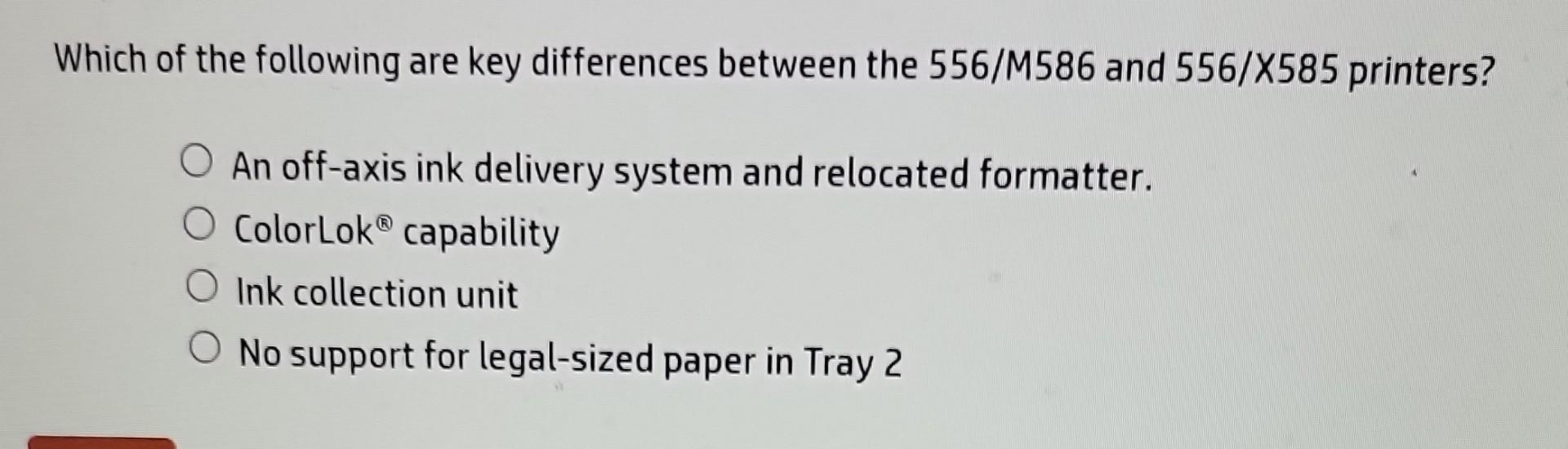 Solved Which of the following are key differences between | Chegg.com