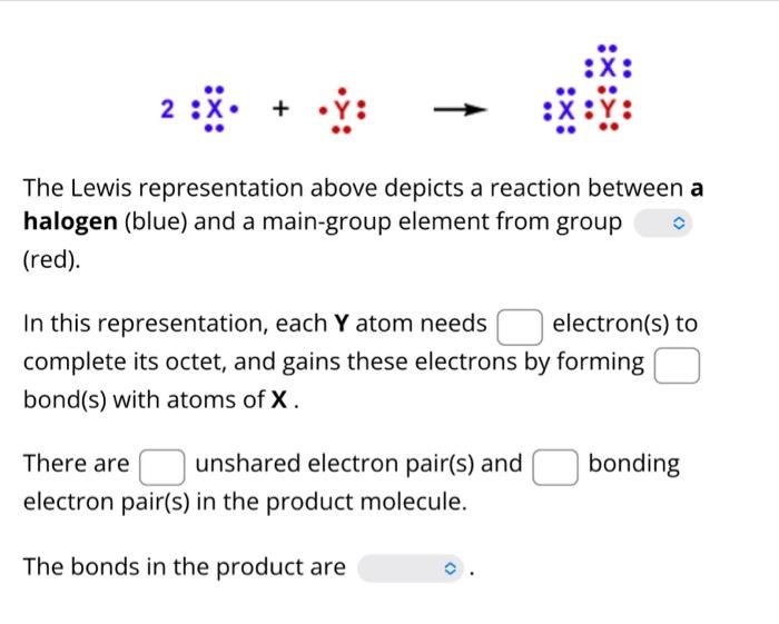 Solved The Lewis representation above depicts a reaction | Chegg.com
