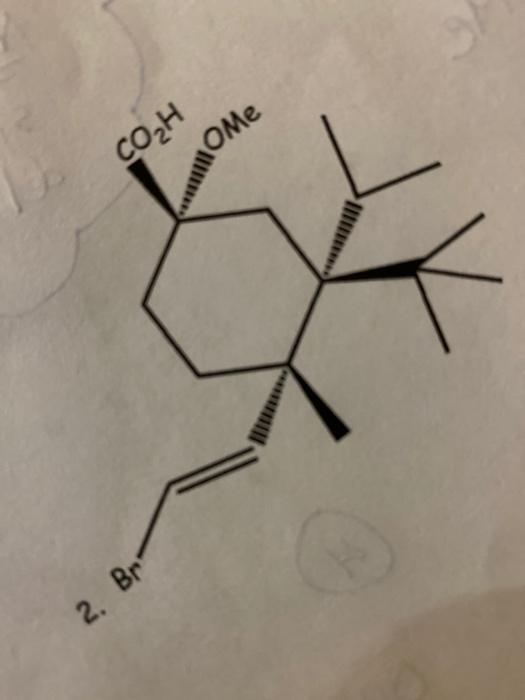 Solved CO2H NOME 2. Br" | Chegg.com