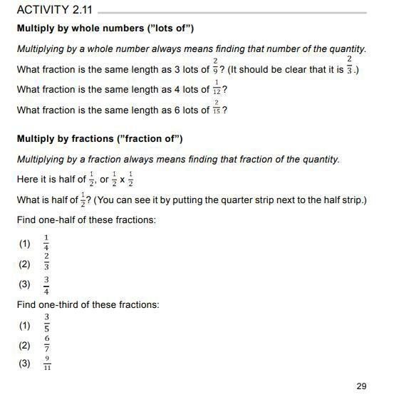 Solved Multiplying by a whole number always means finding | Chegg.com
