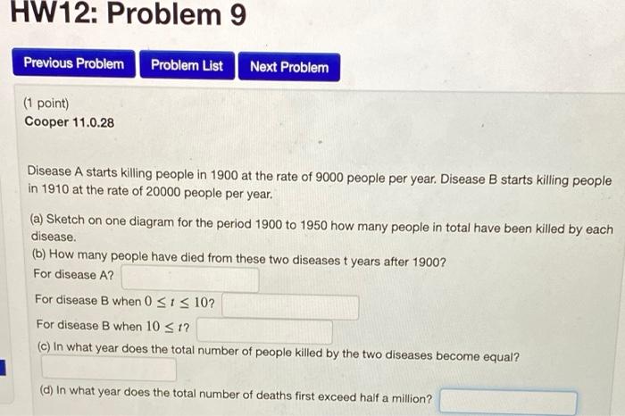 Solved HW12: Problem 9 Previous Problem Problem List Next | Chegg.com Solved HW12: Problem 9 Previous Problem Problem List Next | Chegg.com