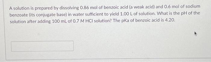Solved A solution is prepared by dissolving 0.86 mol of | Chegg.com