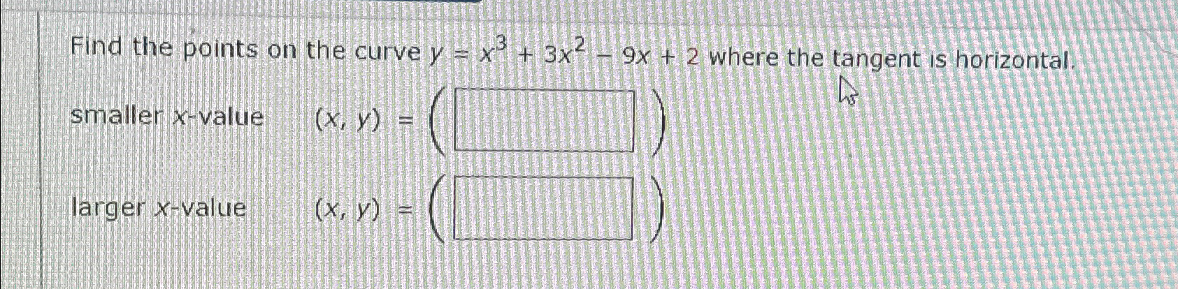 Solved Find the points on the curve y=x3+3x2-9x+2 ﻿where the | Chegg.com