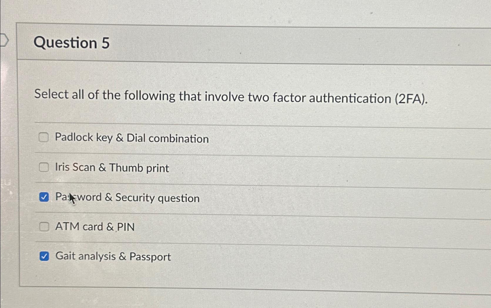 Solved Question 5Select all of the following that involve | Chegg.com