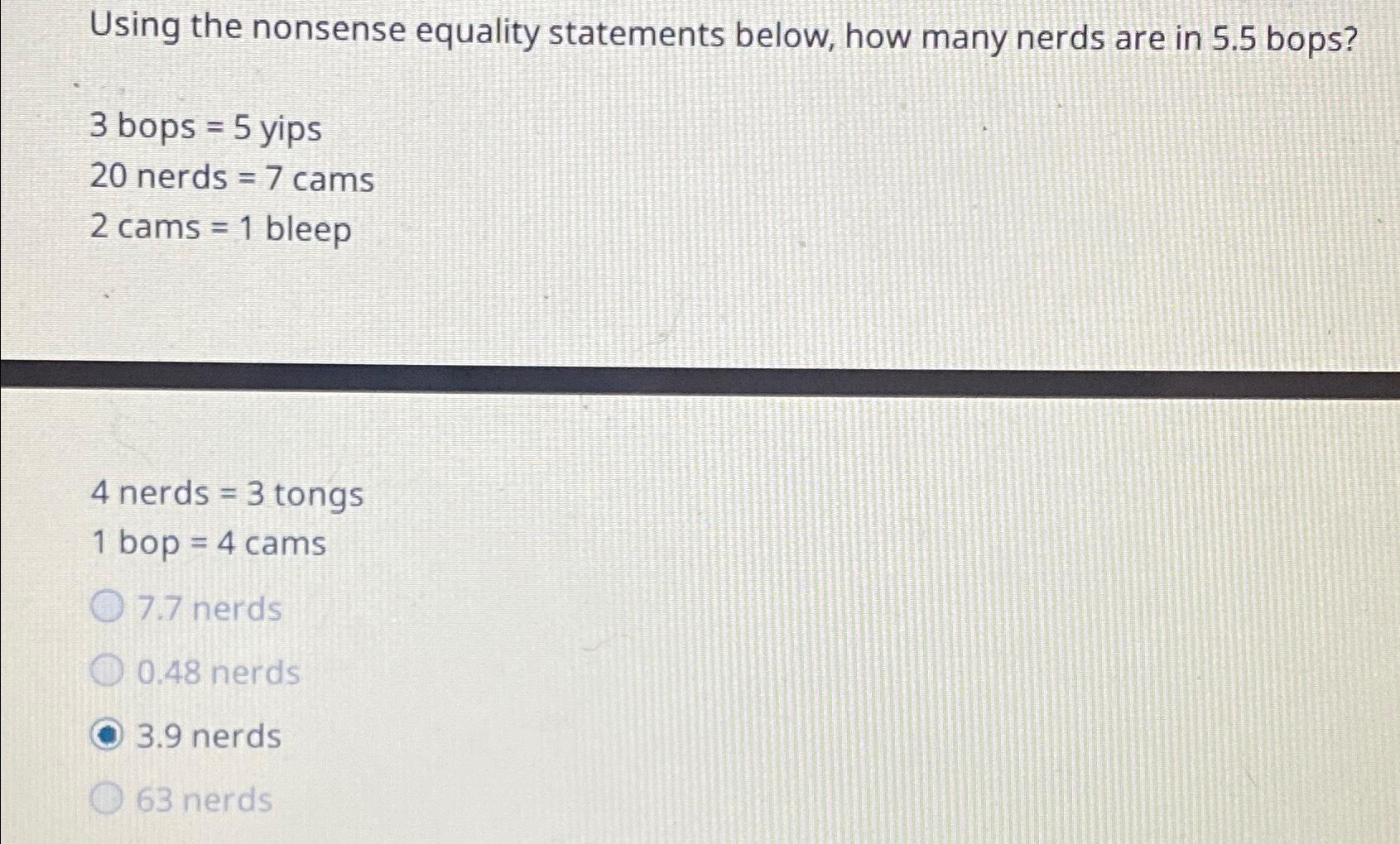 Solved Using the nonsense equality statements below, how | Chegg.com