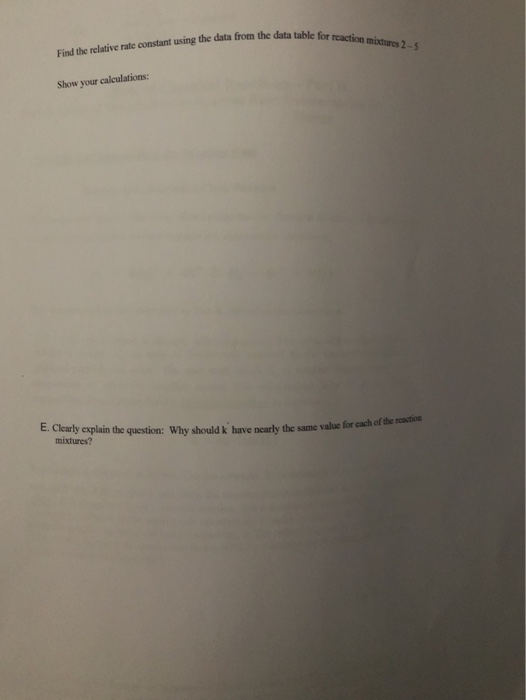 Solved Reaction mixtures at Room Temperature (Reagent | Chegg.com