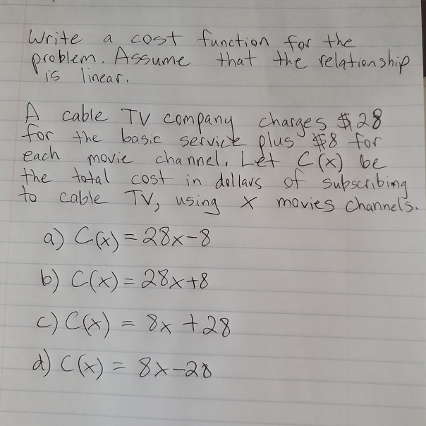Solved Write cost function for the problem. Assume that the | Chegg.com