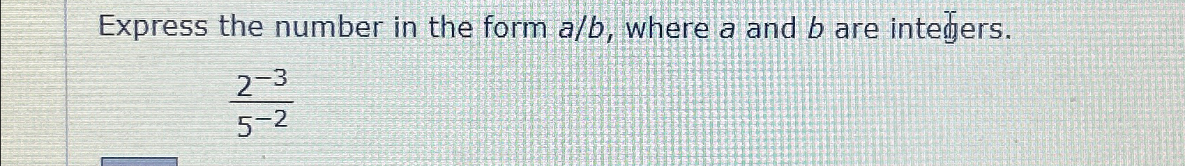 Solved Express the number in the form ab, ﻿where a and b | Chegg.com