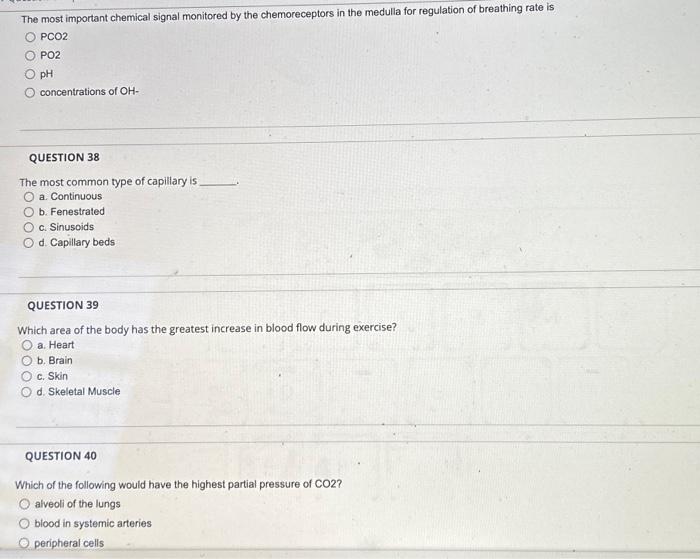 Solved Contraction or dilation of blood vessel smooth muscle | Chegg.com