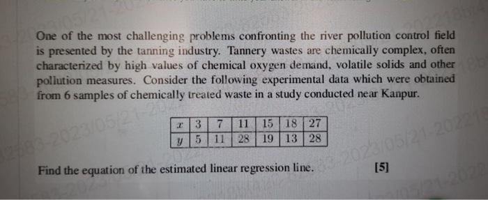 Solved One of the most challenging problems confronting the | Chegg.com