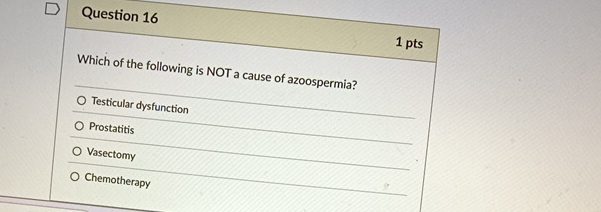 Solved Question 161 ﻿ptsWhich of the following is NOT a | Chegg.com