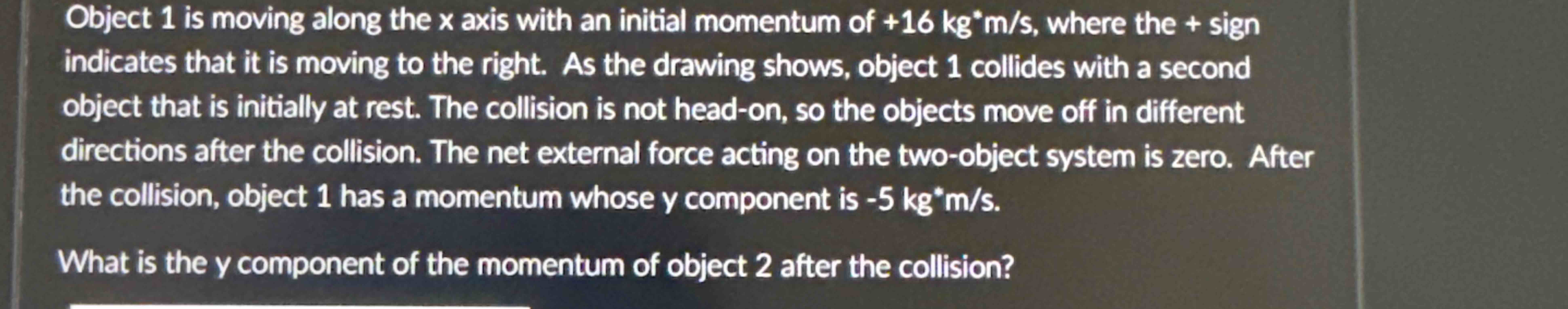 Solved Object 1 ﻿is moving along the \( ﻿x \) ﻿axis with an | Chegg.com