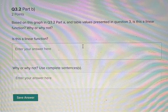Solved Upd Son auto Q3 Functions: Linear Functions 10 Points | Chegg.com