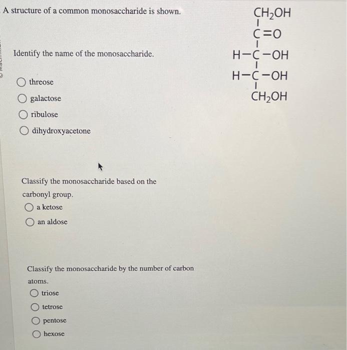 Solved Classify the sugars as either aldoses or ketoses. A | Chegg.com Solved Classify the sugars as either aldoses or ketoses. A | Chegg.com