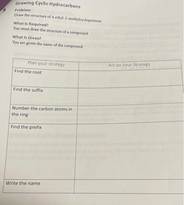 Solved Drawing Cyclic Hydrocarbons Problem Draw the | Chegg.com