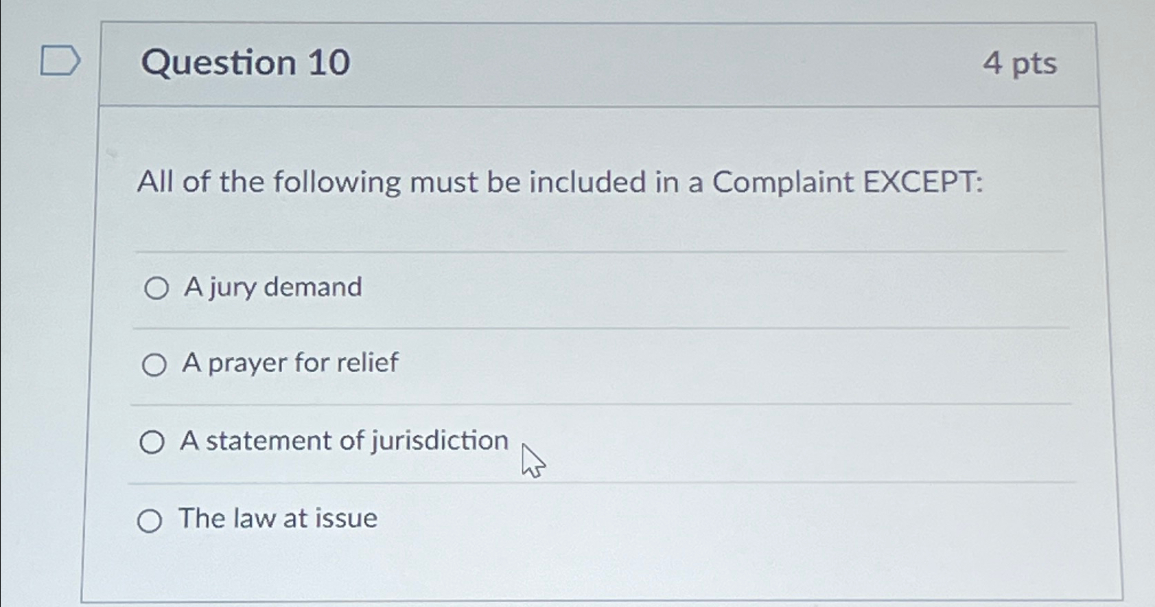 Solved Question 104 ptsAll of the following must be | Chegg.com Solved Question 104 ptsAll of the following must be | Chegg.com