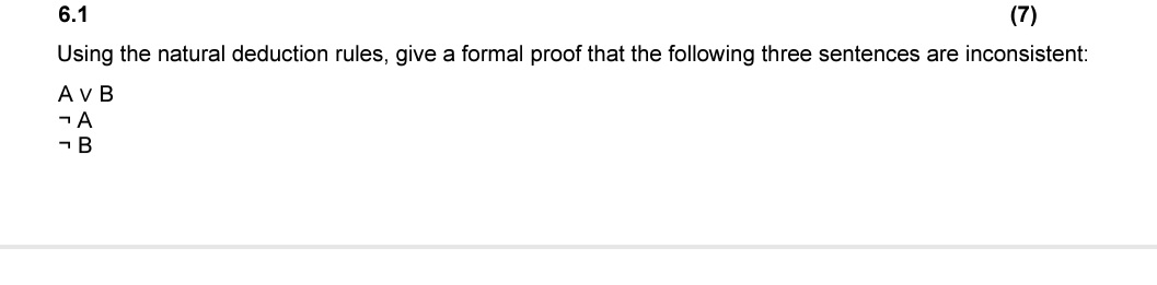 Solved 6.1(7)Using the natural deduction rules, give a | Chegg.com