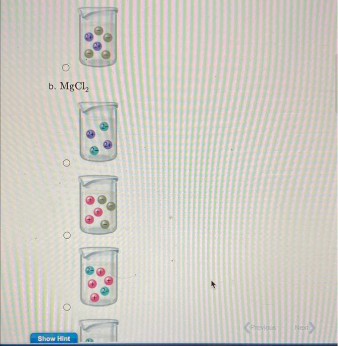 Solved Show how each of the following strong electrolytes | Chegg.com