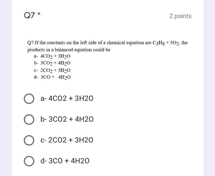 Solved QZ 2 points Q7:If the reactants on the left side of a | Chegg.com Solved QZ 2 points Q7:If the reactants on the left side of a | Chegg.com
