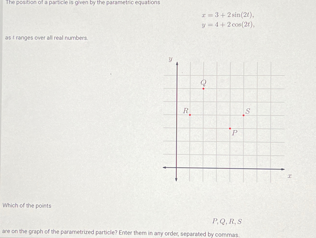 Solved The position of a particle is given by the parametric | Chegg.com