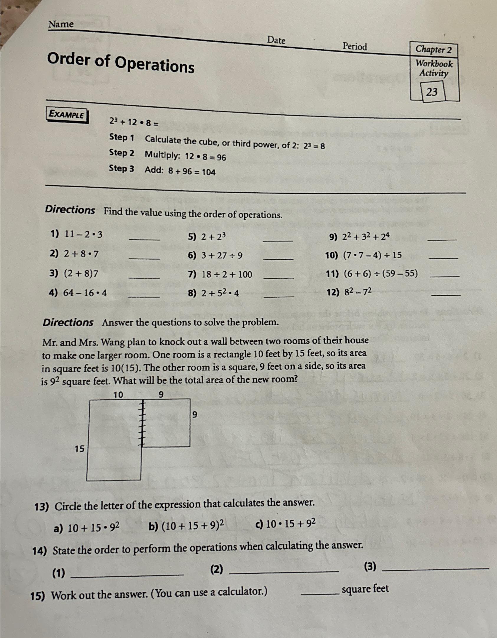 Solved NameDatePeriodChapter 2Order of | Chegg.com