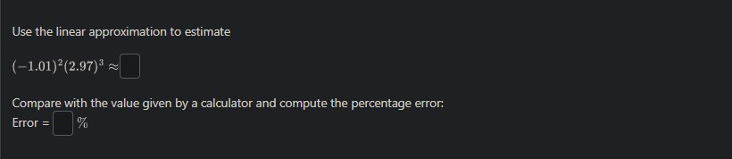 Solved Use the linear approximation to | Chegg.com
