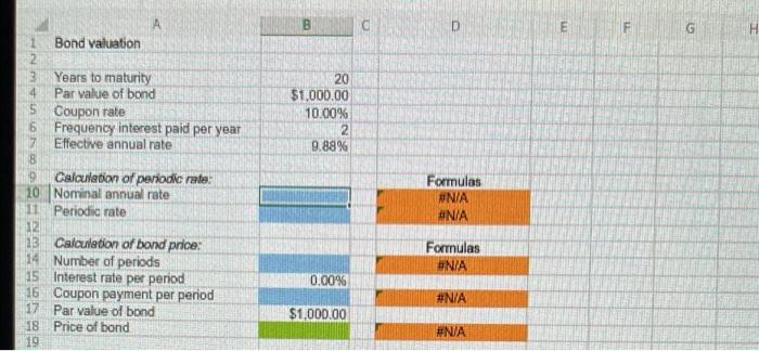 Solved Excel Online Structured Activity: Bond valuation You | Chegg.com