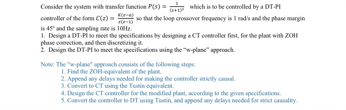 Solved Consider the system with transfer function | Chegg.com