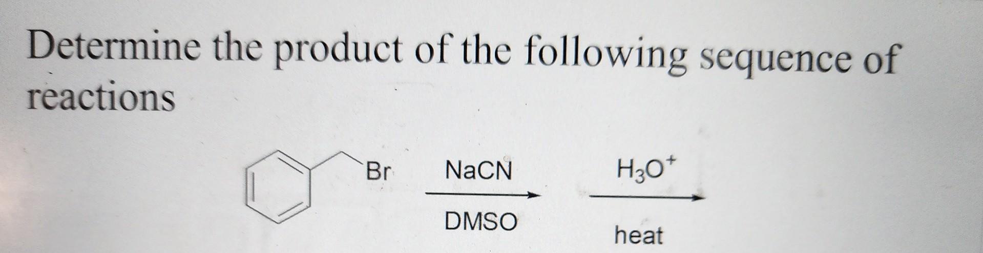 Solved Determine the product of the following sequence of | Chegg.com