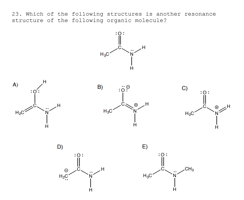 Solved Which of the following structures is another | Chegg.com