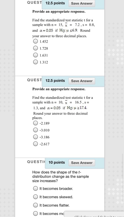 Solved QUEST 12.5 points Provide an appropriate response. | Chegg.com