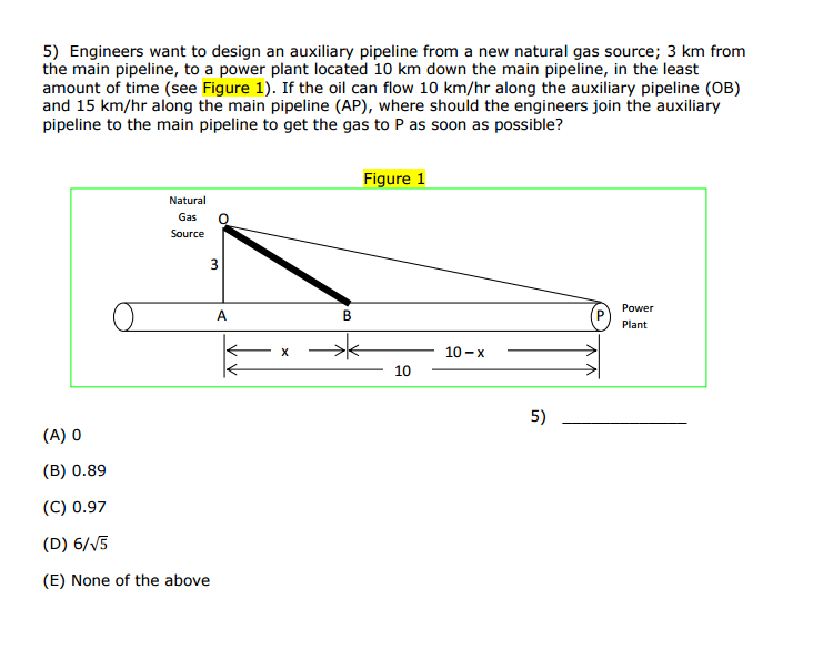 Solved Engineers want to design an auxiliary pipeline from a | Chegg.com