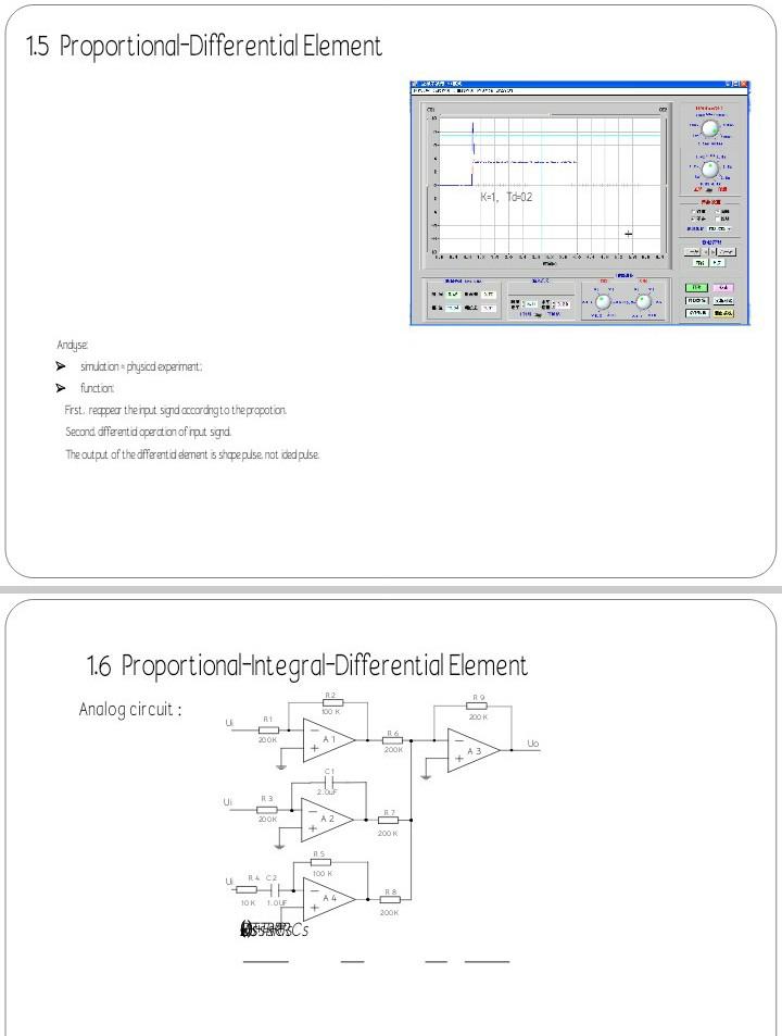 Integral element; Proportional-Integral element; | Chegg.com