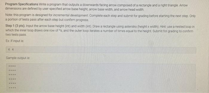 Solved Program Specifications Write a program that outputs a | Chegg.com Solved Program Specifications Write a program that outputs a | Chegg.com
