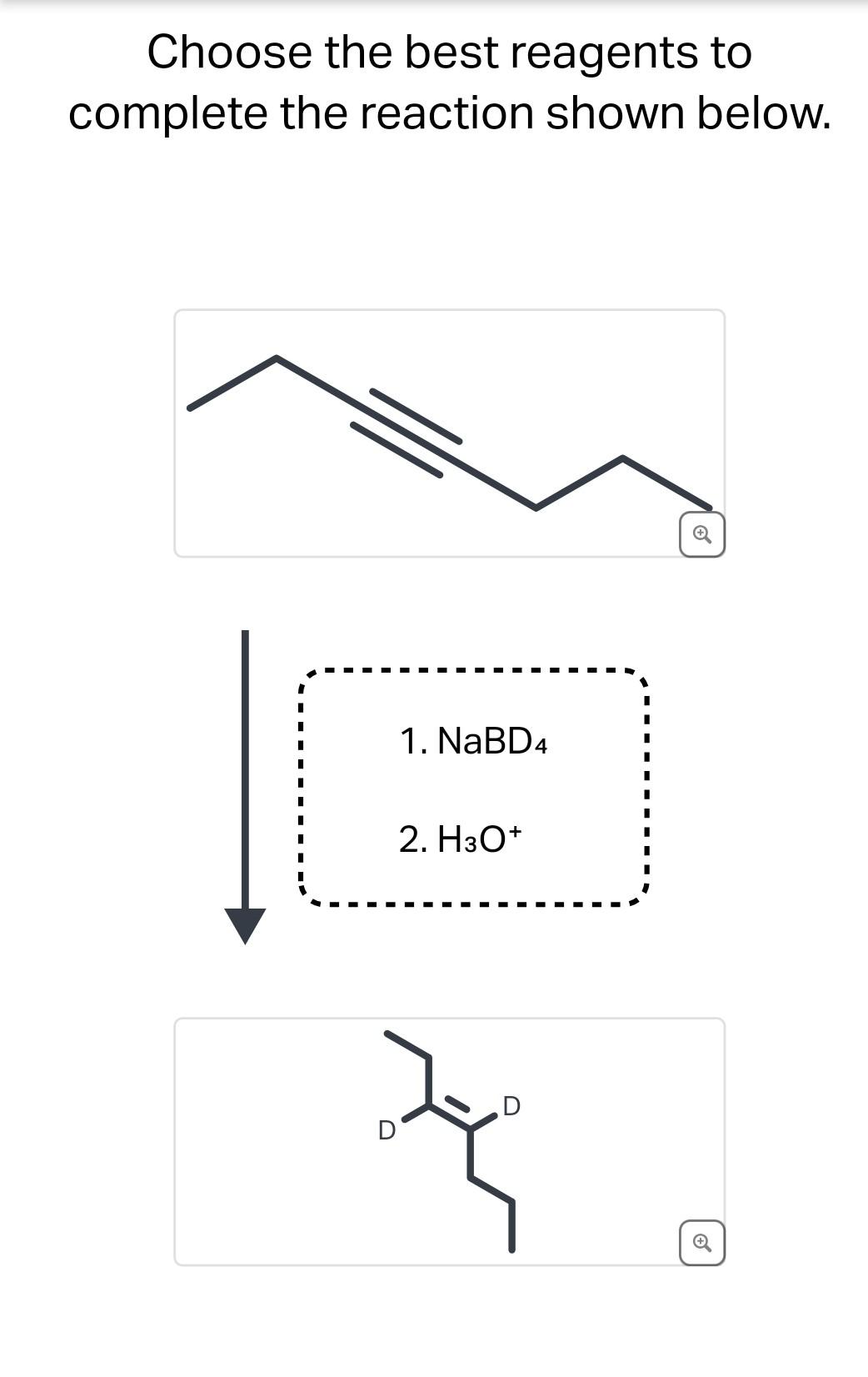 Solved Choose the best reagents to complete the reaction | Chegg.com