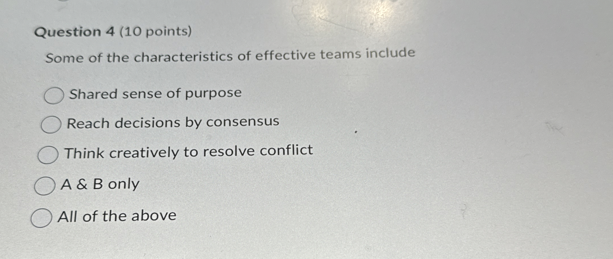 Solved Question 4 (10 ﻿points)Some of the characteristics of | Chegg.com