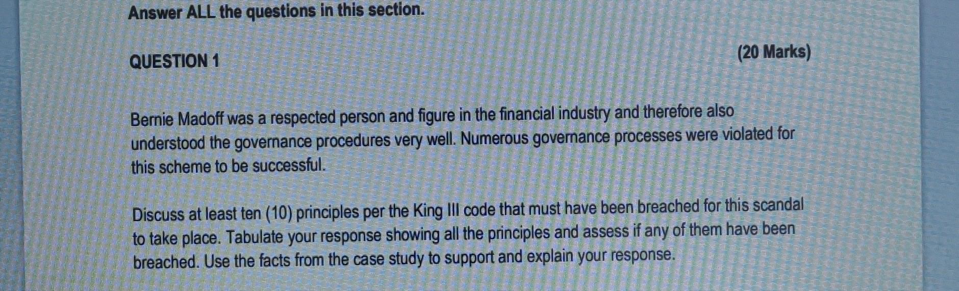 Solved Answer ALL the questions in this section. QUESTION 1 | Chegg.com