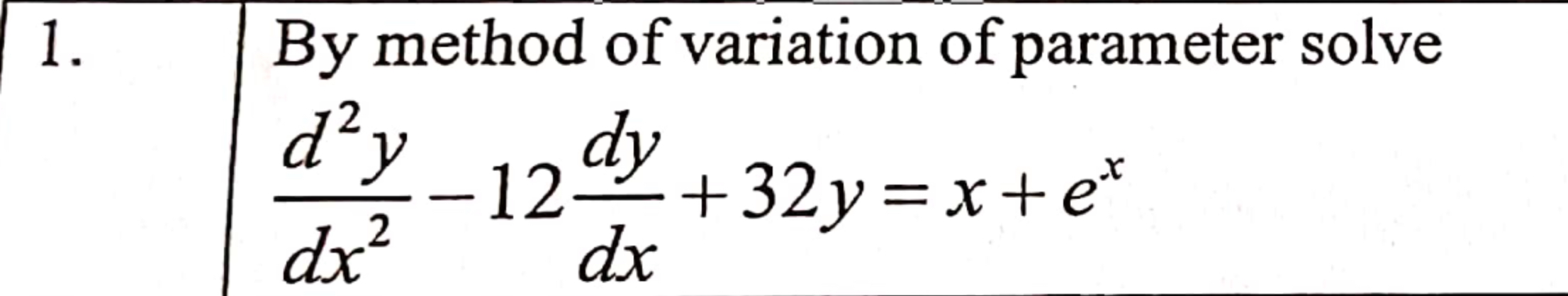 By method of variation of parameter | Chegg.com