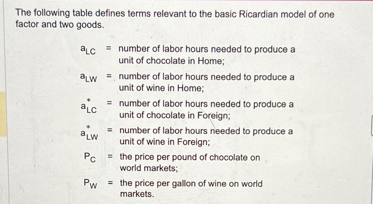 Solved The following table defines terms relevant to the | Chegg.com