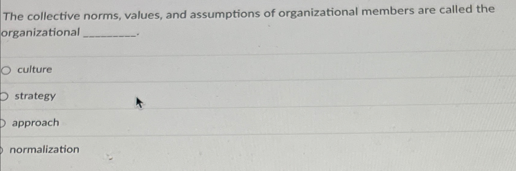Solved The collective norms, values, and assumptions of | Chegg.com