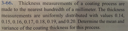 Solved Thickness measurements of a coating process are made | Chegg.com