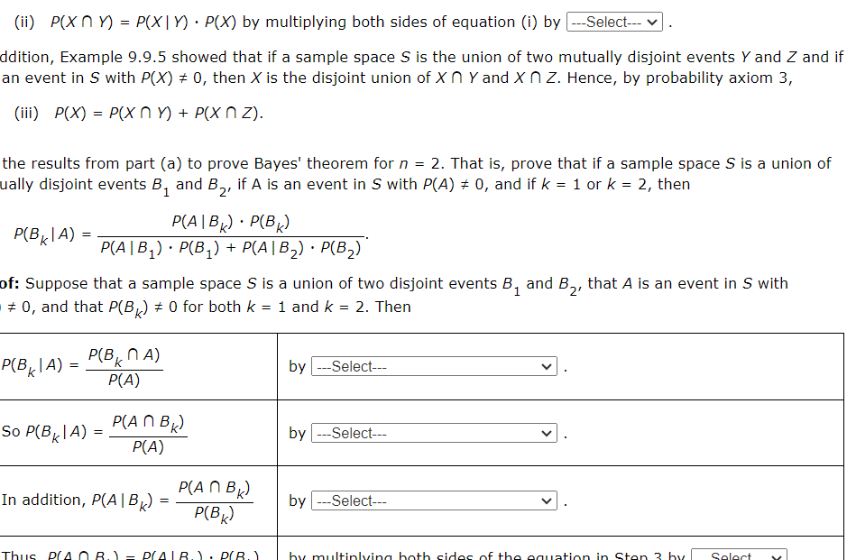 (ii) P(x∩Y)=P(x|Y)*P(x) ﻿by multiplying both sides of | Chegg.com