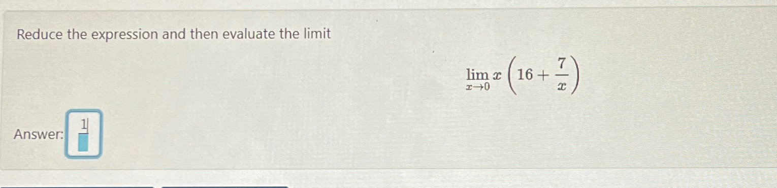Solved Reduce the expression and then evaluate the | Chegg.com