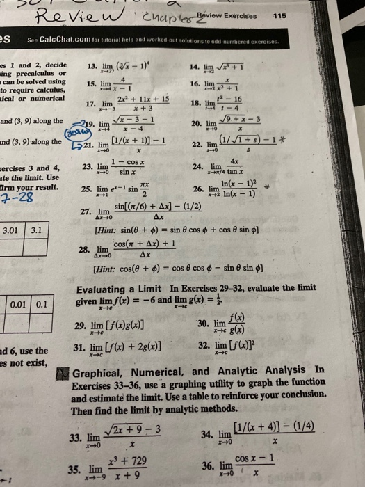 Solved a Review chapter Revievi Exercises 115 as Sen | Chegg.com