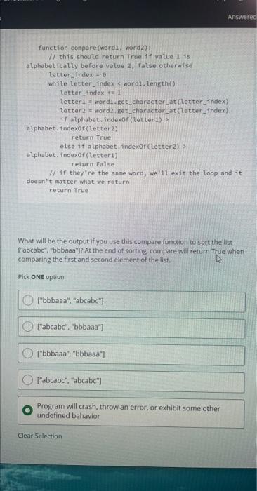 Solved 2. Sorting an a Cuttem Alphabet3. Sorting on a Custom | Chegg.com